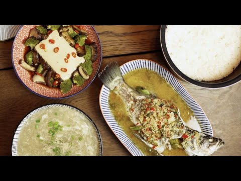 Thai Steam Fish / Shark Fin Soup / Steam Tofu Recipe - YouTube