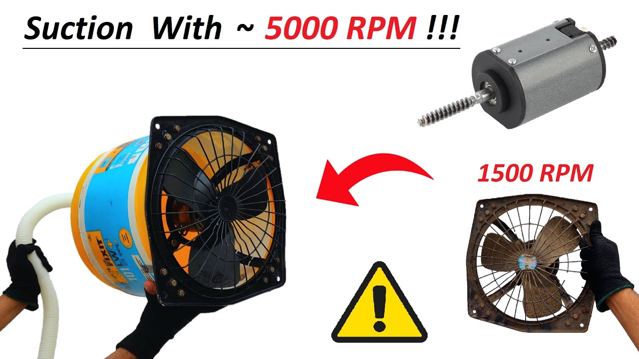 Do not throw away your old Exhaust - DIY Mini Jet Ventilation Fan - YouTube