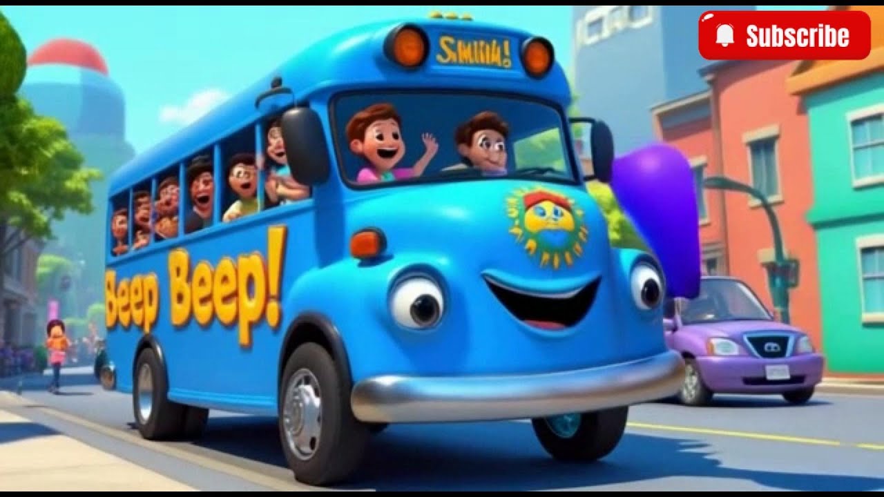 The Big Blue Bus Song! | Fun Kids Song About Riding the Bus | Nursery ...