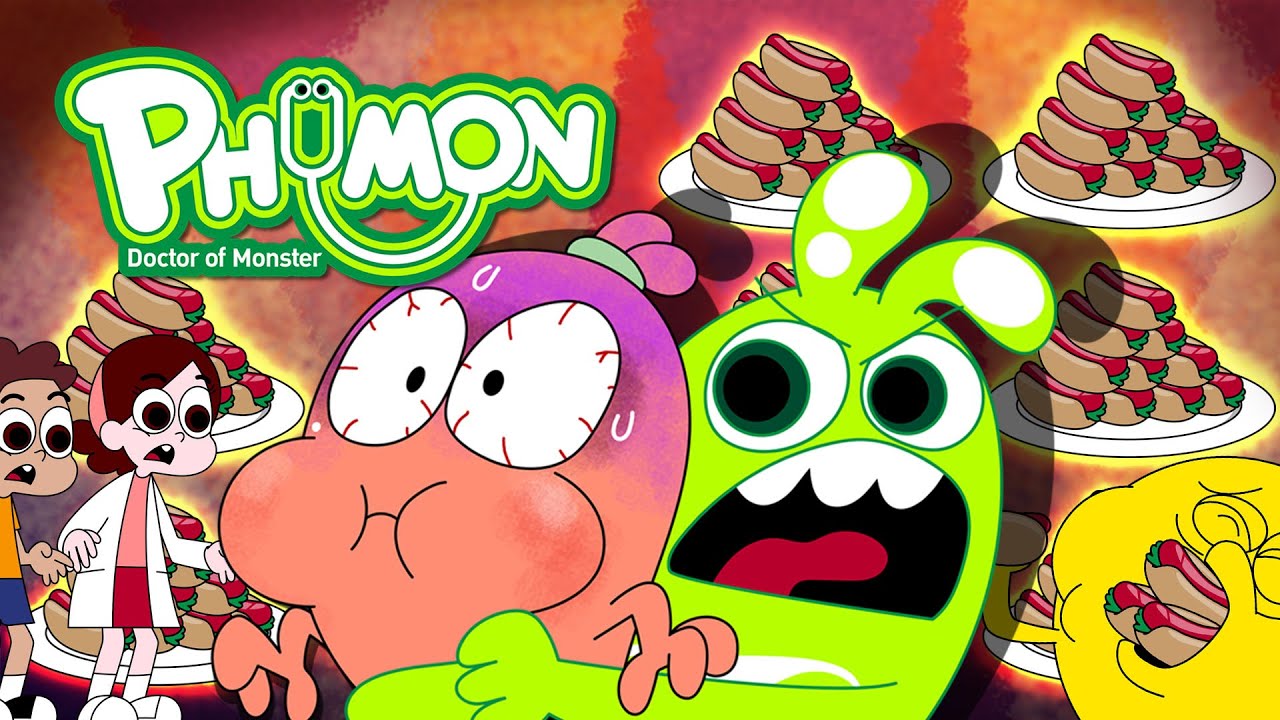 EP.20 ตอน ปฐมพยาบาลอาหารติดคอ | Phymon Doctor of Monster | Cartoon for ...