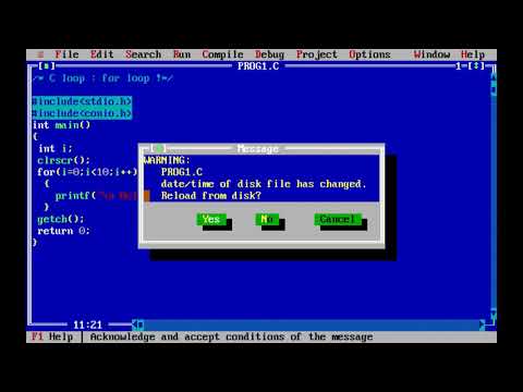 Learn C Programming Language (Hindi) | How to implement for loop in C | Compile | run - YouTube
