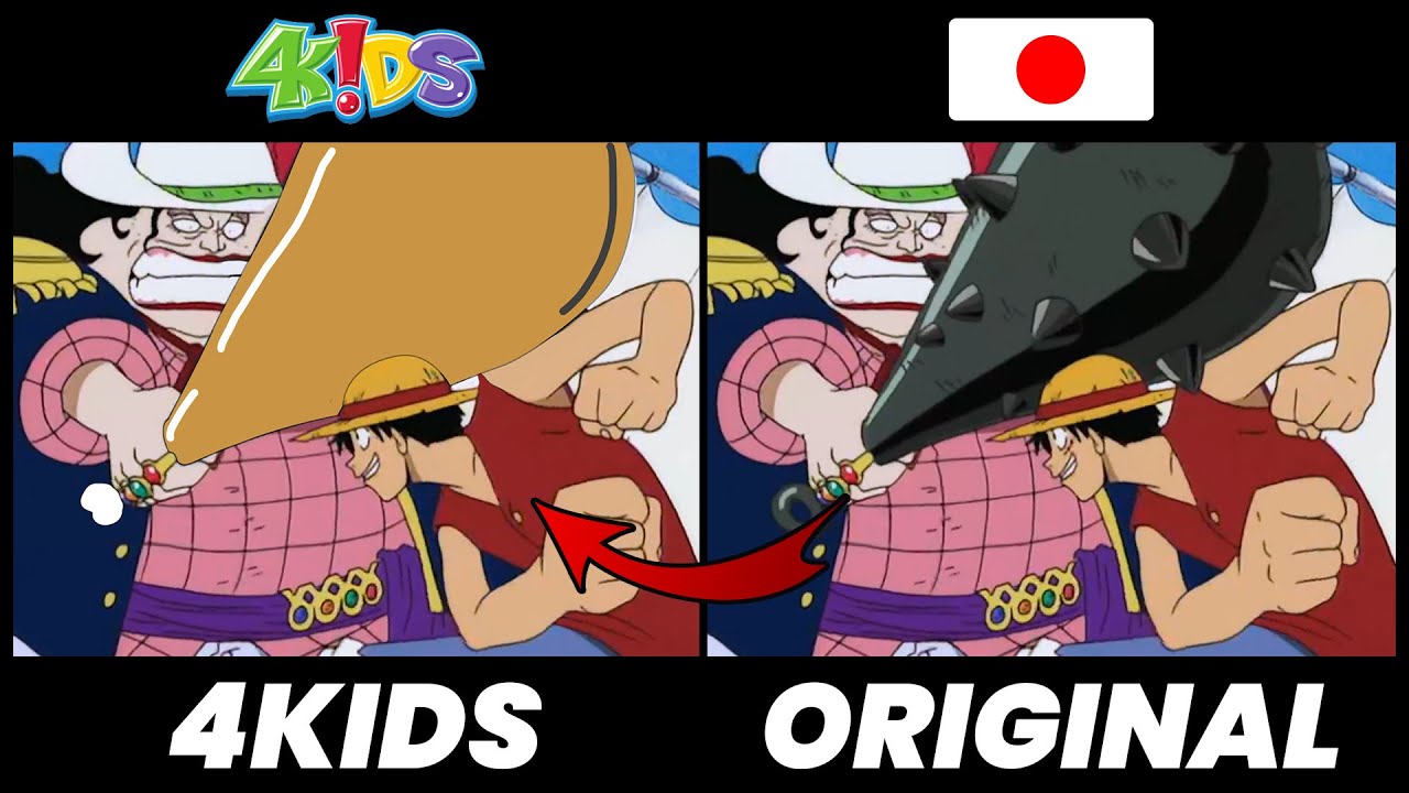 4KIDS CENSORSHIP in Anime One Piece | Part 1 - YouTube