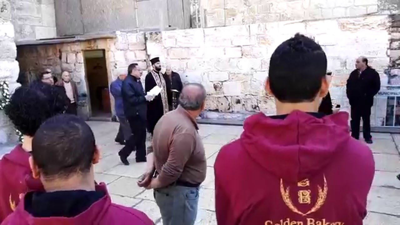 A Greek Orthodox funeral journey leaves the Church of the Nativity ...