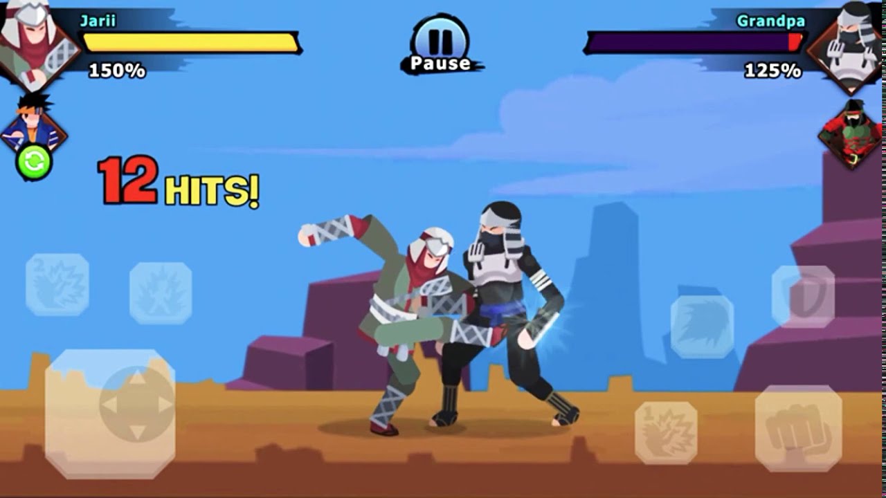 Naruto stick fight - YouTube