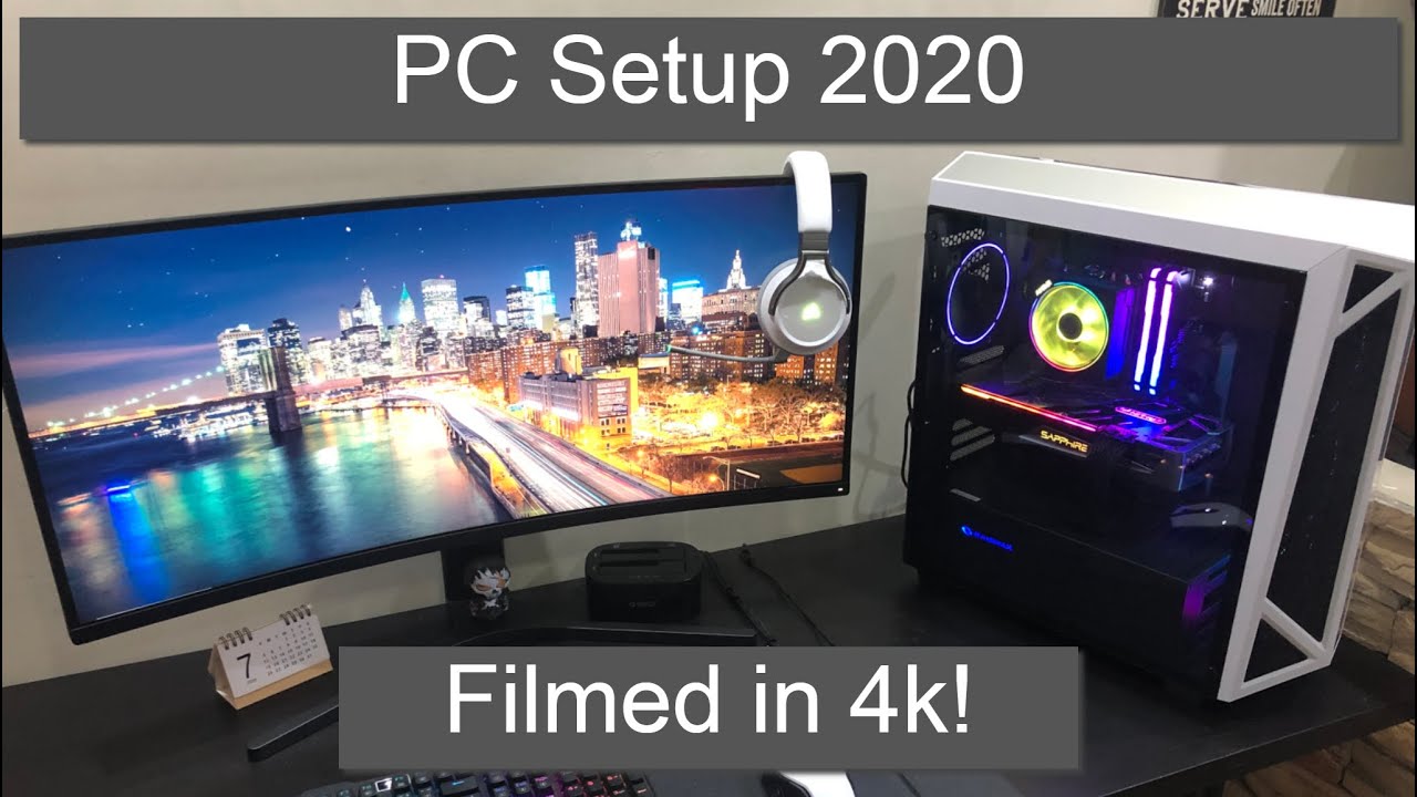 PC Setup 2020 B roll in 4k - YouTube
