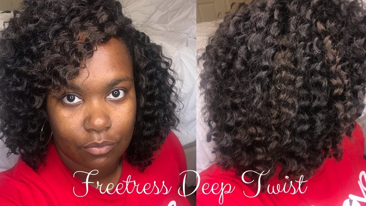 Freetress Deep Twist Braidless Crochet - YouTube