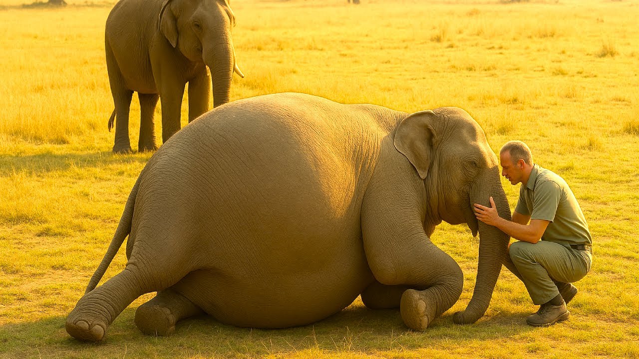 RARA ELEFANTA EMBARAZADA DA A LUZ A UN BEBÉ ELEFANTE MUY ESPECIAL A LOS ...