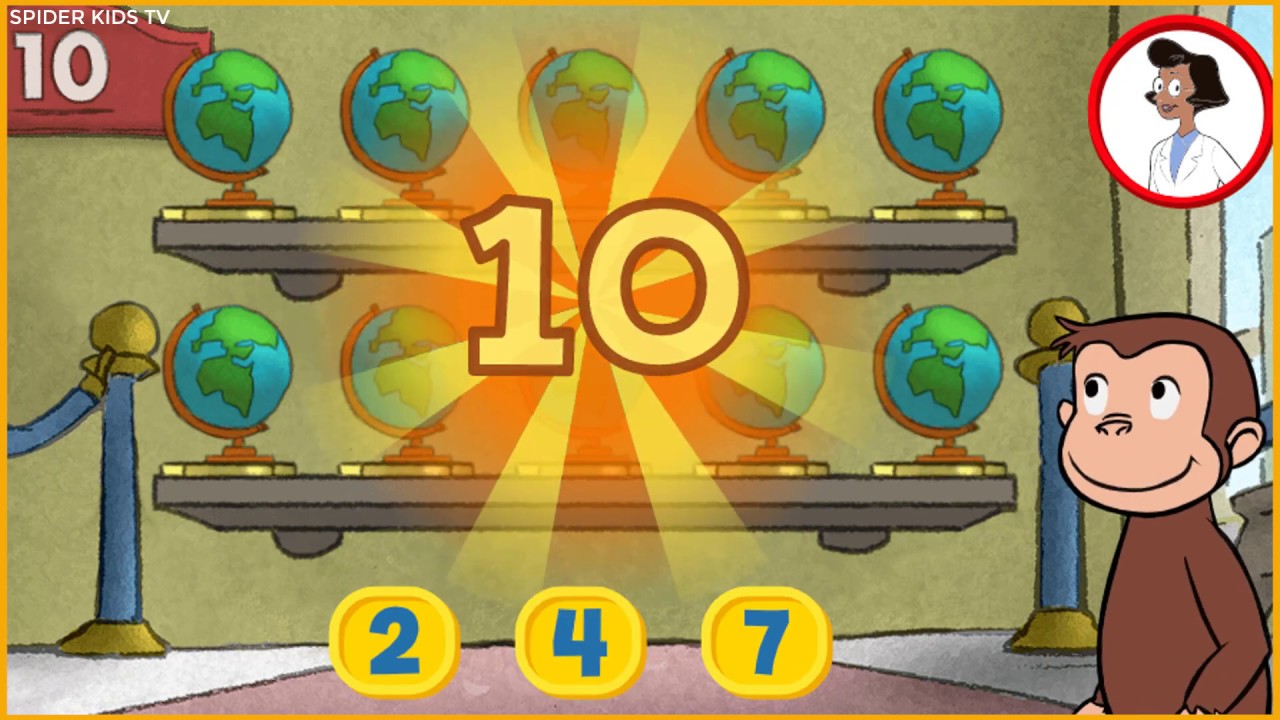 Curious George Museum of Tens (Part 2) ⭐️Curious George Games⭐️PBS Kids ...