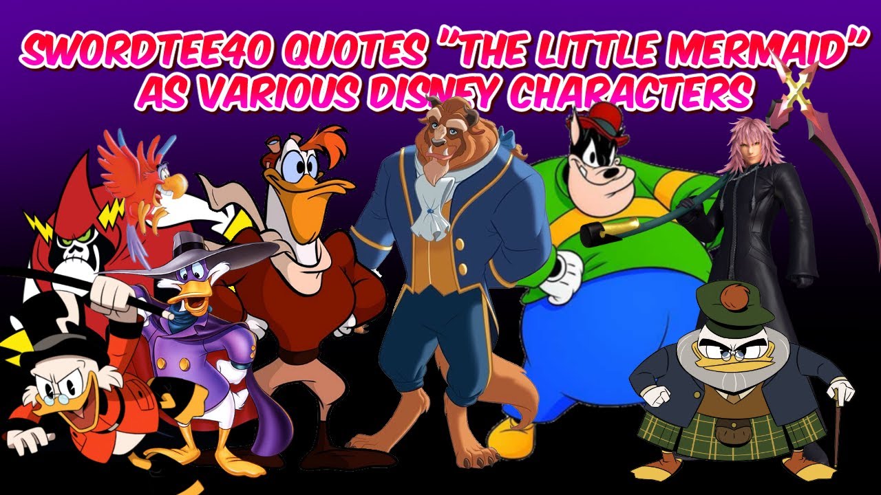 Disney Character Impressions, Quoting The Little Mermaid - YouTube