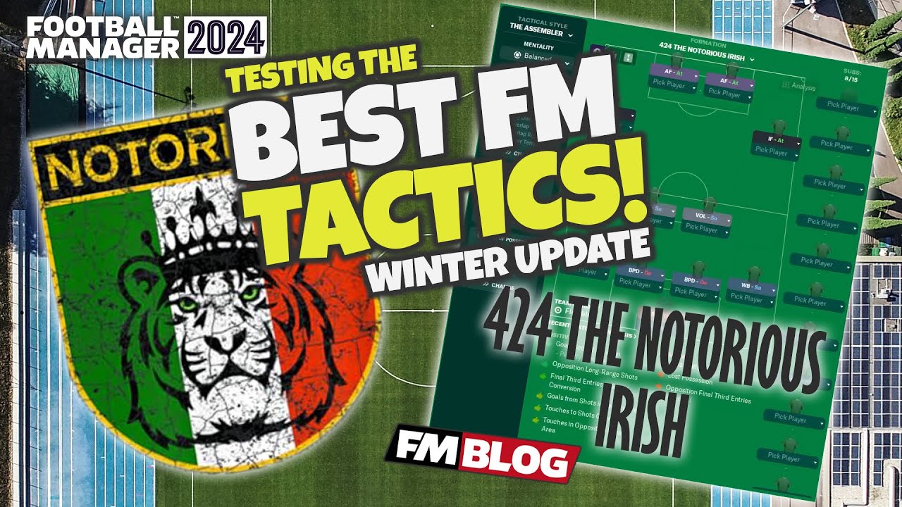 424 THE NOTORIOUS IRISH | Testing the Best FM24 Tactics | Football ...