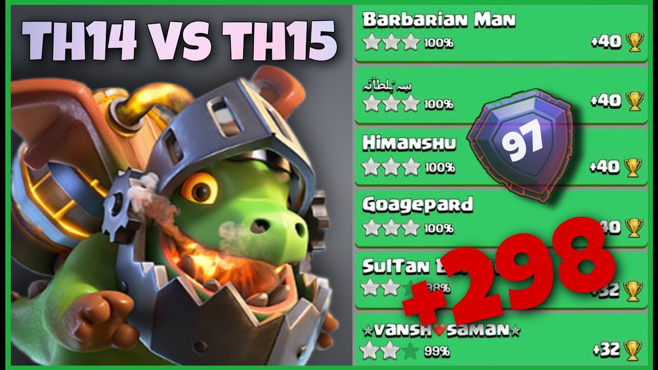 Th14 Attack strategy | Th14 Enferno Dragon Attack || Th14 vs Th15 Th14 ...