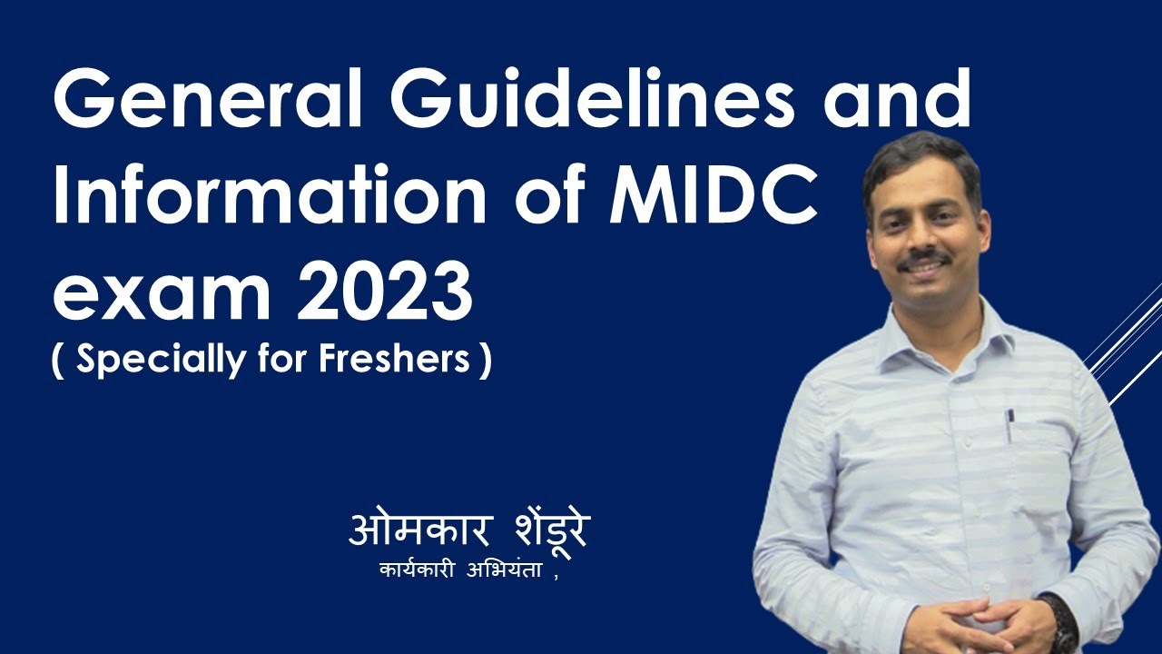 General Guidelines and Information of MIDC recruitment 2023 by Omkar ...