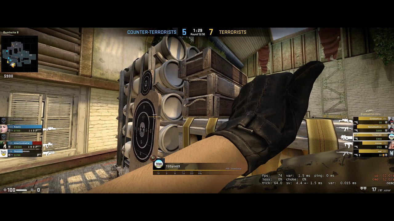 CS GO TGSpin69 4 kill strike #8 - YouTube