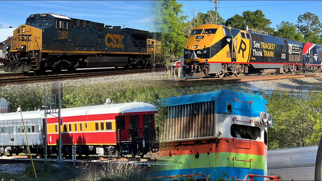 Folkston Trains + FEC and Tri-Rail in Georgia! - YouTube