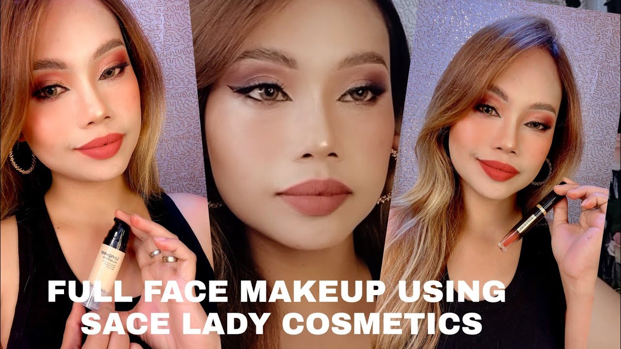 FULL FACE MAKEUP USING SACE LADY COSMETICS - YouTube