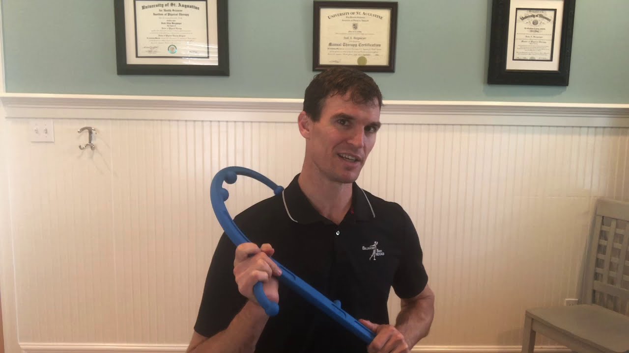 How to Use a Theracane for Your Neck and Upper Back - YouTube