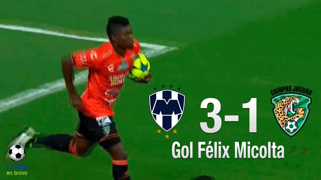 Gol Félix Micolta (3-1) Monterrey 4-1 Jaguares Jornada 13 Clausura 2017 ...