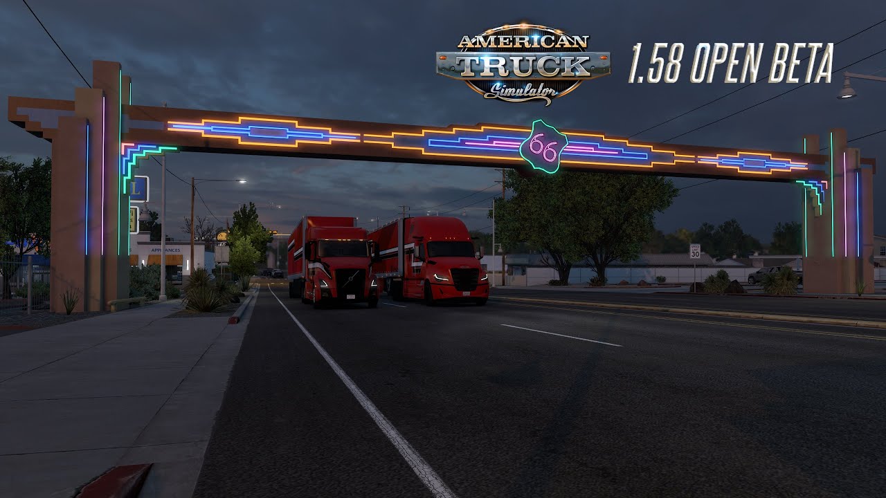 [ATS 1.58 OB] Entlang der Route 66 Überarbeitung *SCS Konvoi* - YouTube
