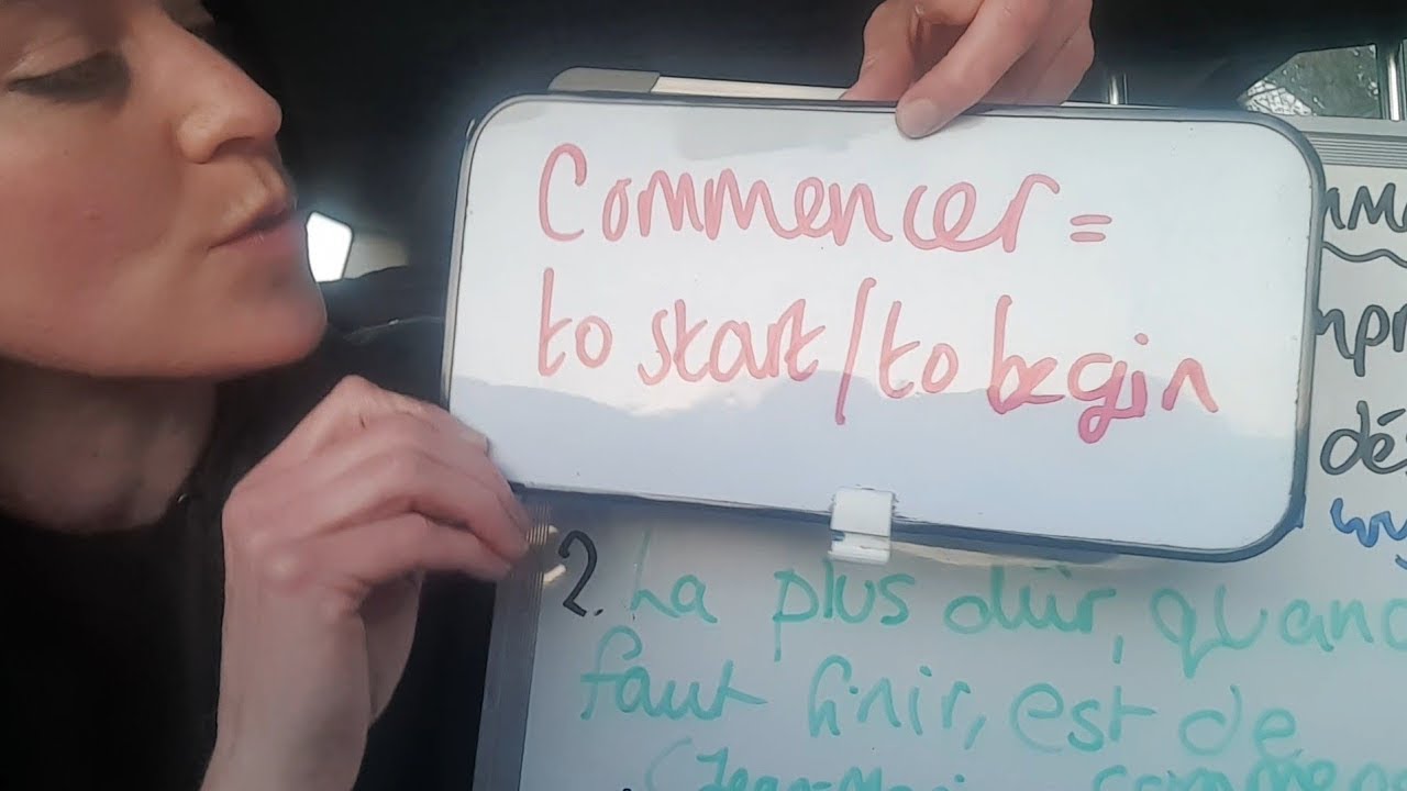 3 x Quotations with the French verb 'commencer' - French Club - March ...