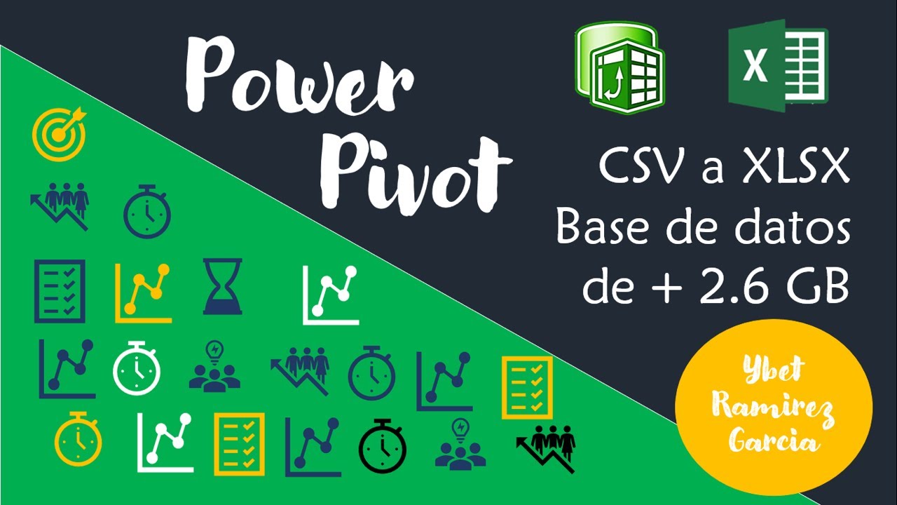 Power Pivot: Maneja Grandes Bases de Datos de CSV en Excel!!! - YouTube
