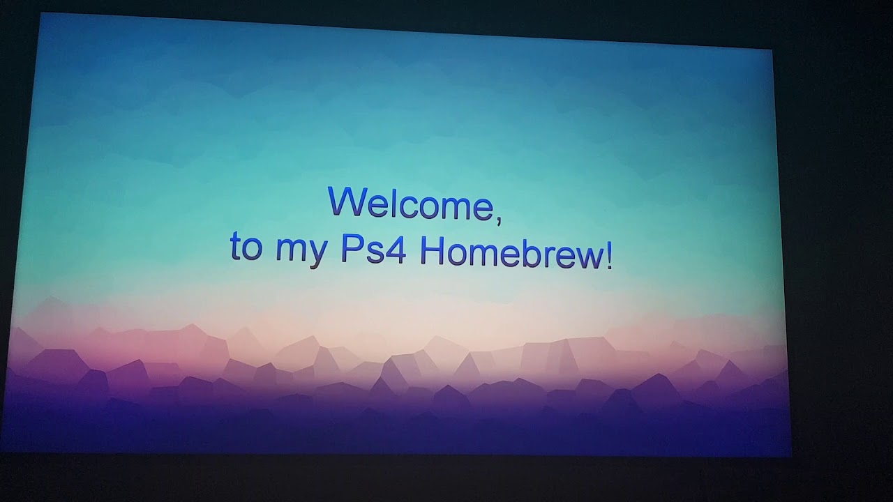 Ps4 5.05: First Homebrew app - YouTube