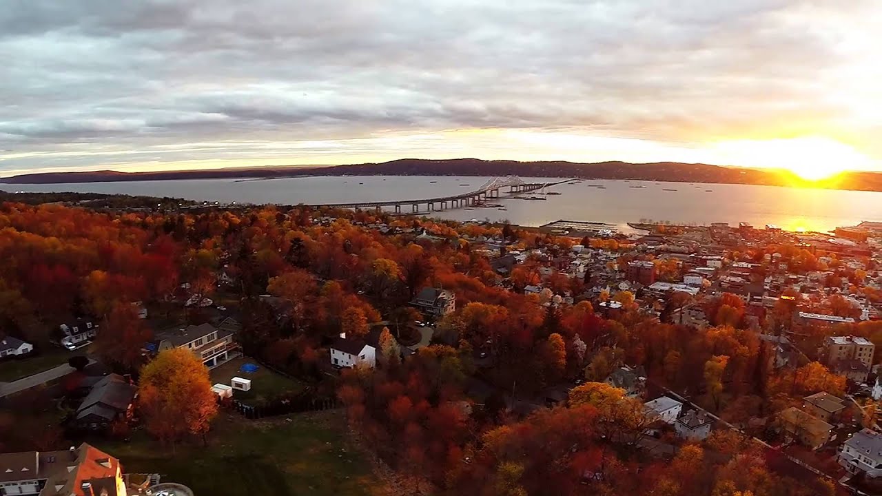 Spring sunset over Tarrytown NY by Quadcopter Cam Aerial Reel - YouTube