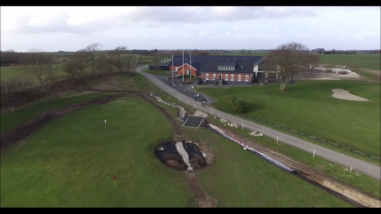 Hobro Golfklub - Set fra luften marts 2019 - YouTube