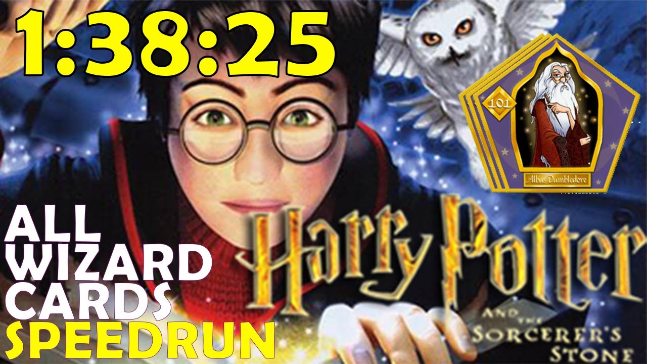 Harry Potter 1 PC "All Wizard Cards" Speedrun in 1:38:25 - YouTube