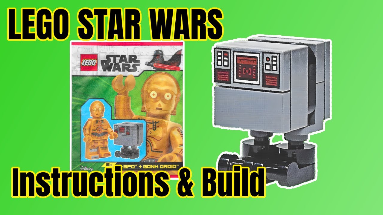 Lego Instructions sw1314 Gonk Droid Star Wars Magazine - YouTube