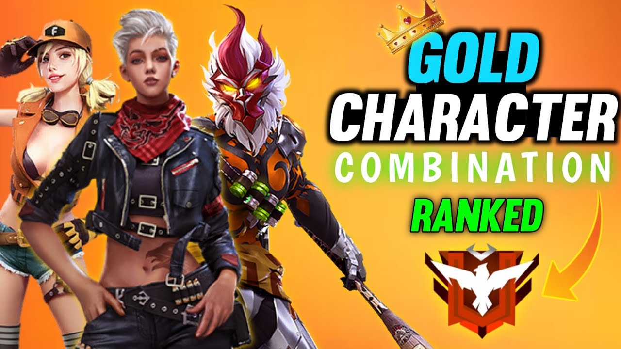 Op Gold Character Combination For Rank || Best Character Combination ...