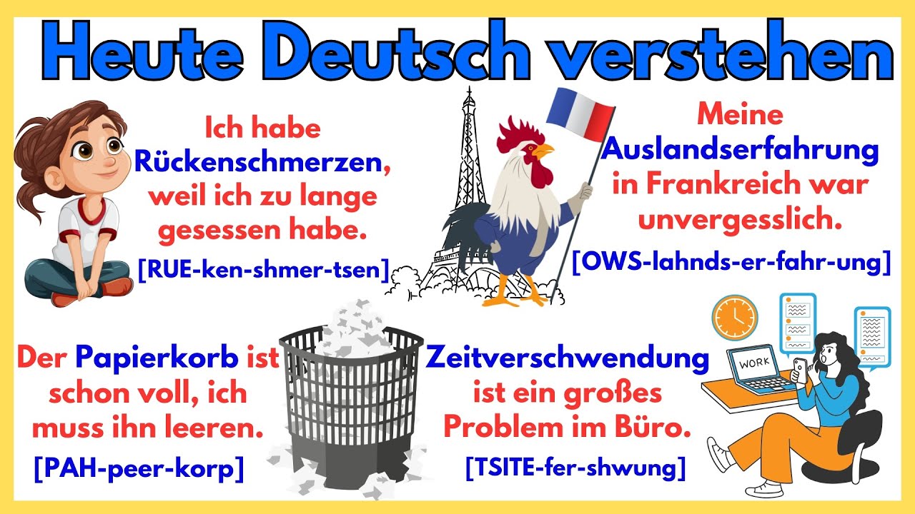 Deutsch verstehen | Lerne heute ein neues deutsches Wort | Einfaches ...
