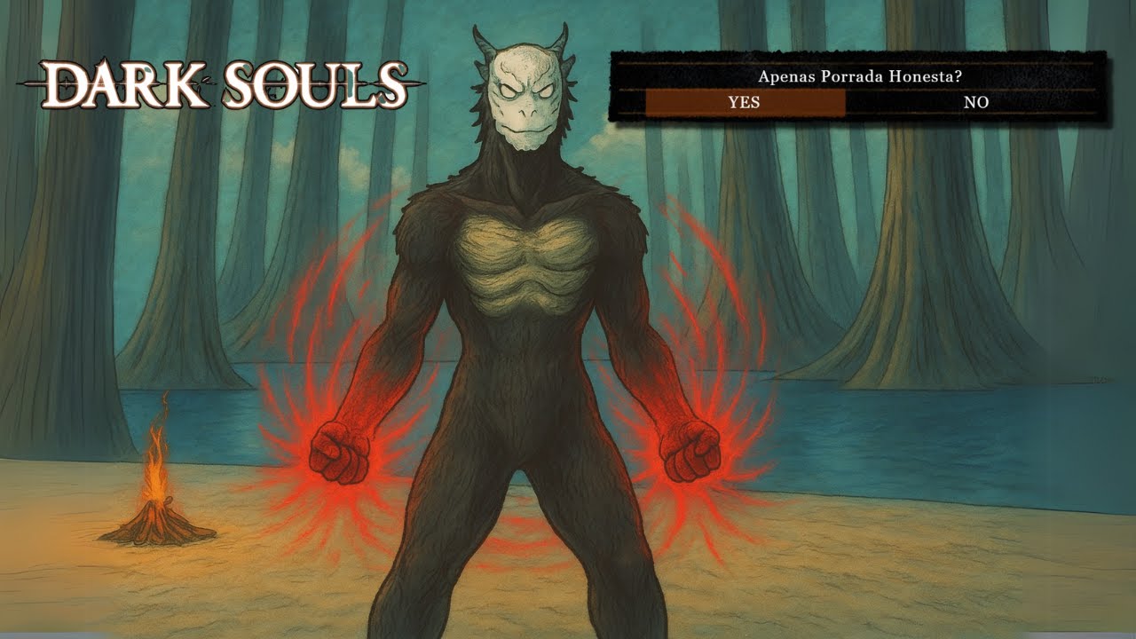 DARK SOULS, mas na PORRADA! (de verdade) - YouTube