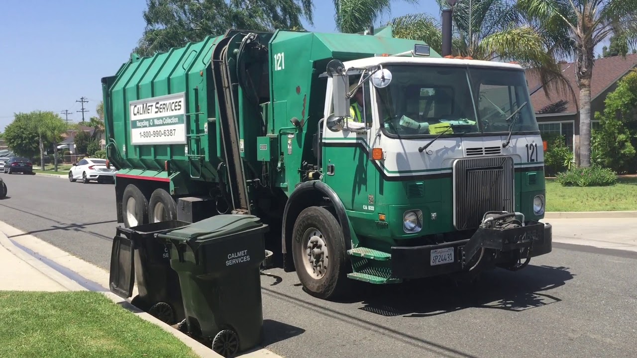 Calmet Services Trash Truck #121 Volvo Part 5 - YouTube