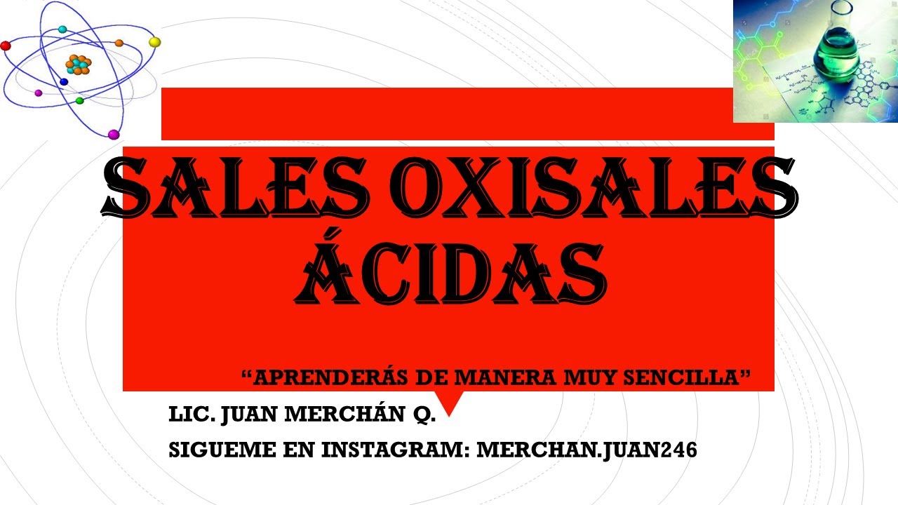 Sales Oxisales Ácidas - YouTube
