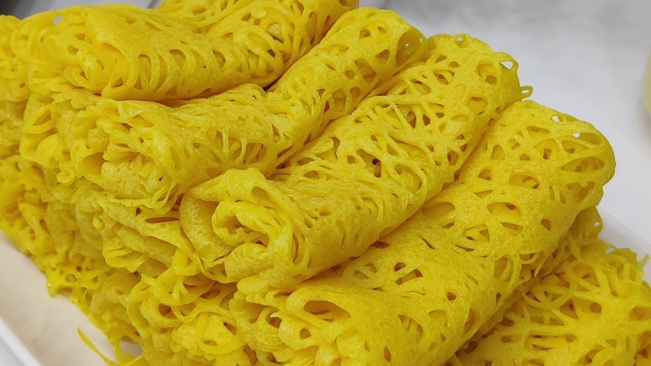 Resepi Mudah Roti Jala Tanpa Santan - YouTube