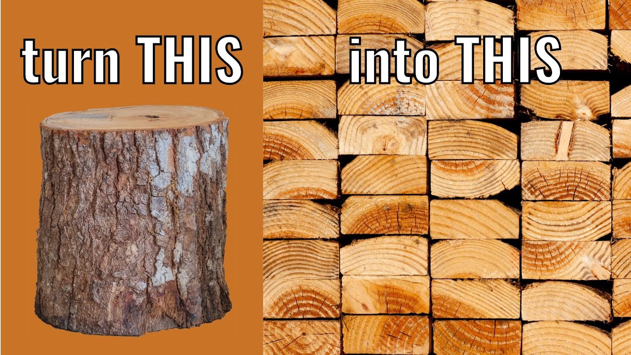 I Turn a Log into Lumber Using Sawmill - YouTube
