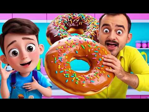 Johny Johny Yes Papa Donut Song 🍩😄🎵 | Fun Kids Songs & Nursery Rhymes