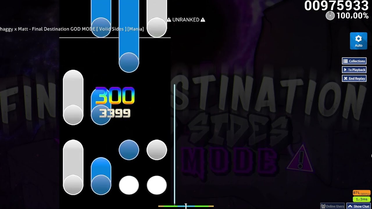 OSU!Mania Final Destination GOD MODE [Voiid Sides] - YouTube