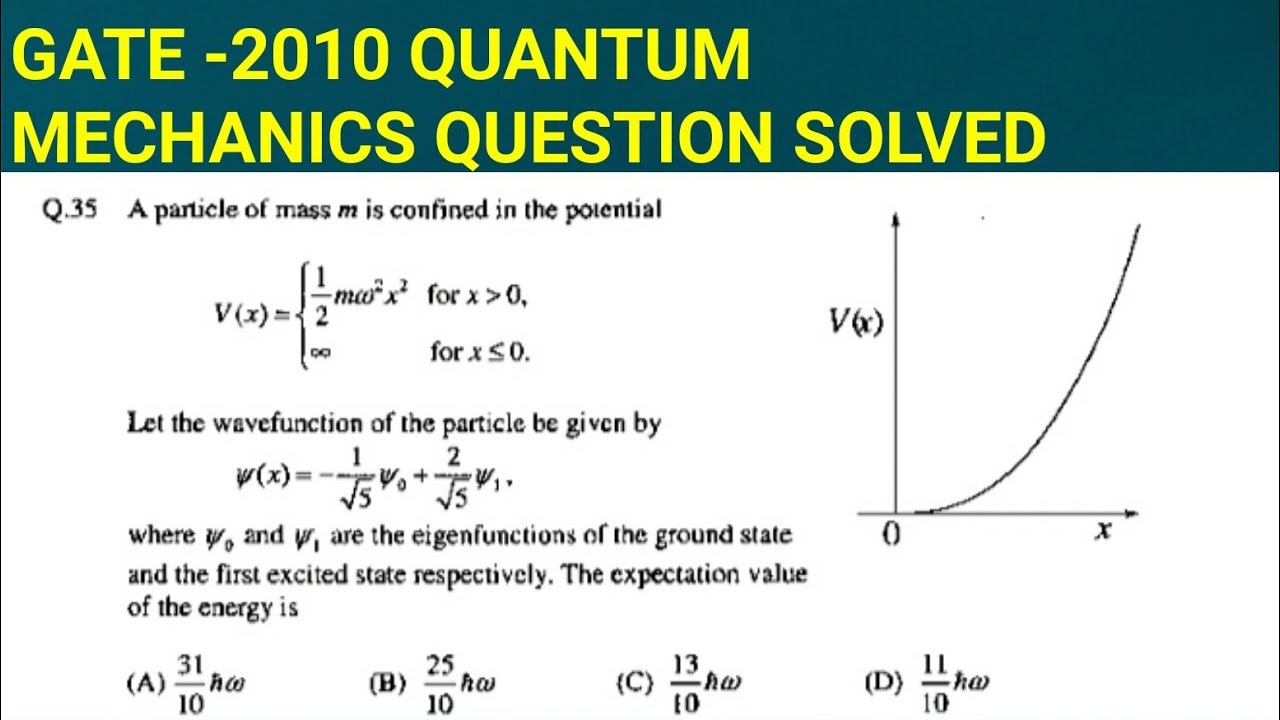 Gate 2010 physics Quantum mechanics problem solved . Net gate physics ...