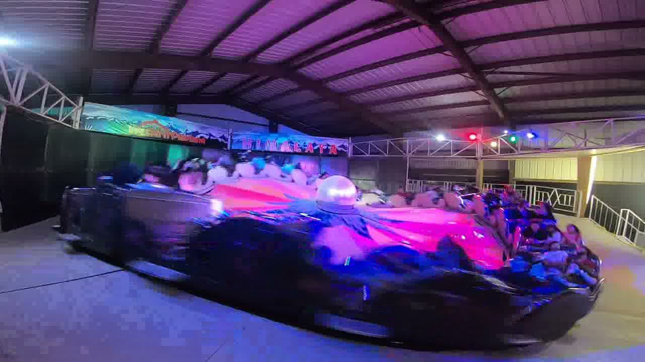 Himalaya Off Ride At Night (Queue View) | Western Playland Amusement ...