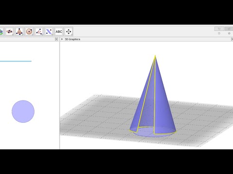 Net Of Cone using GeoGebra by Bikash Bhusal - YouTube