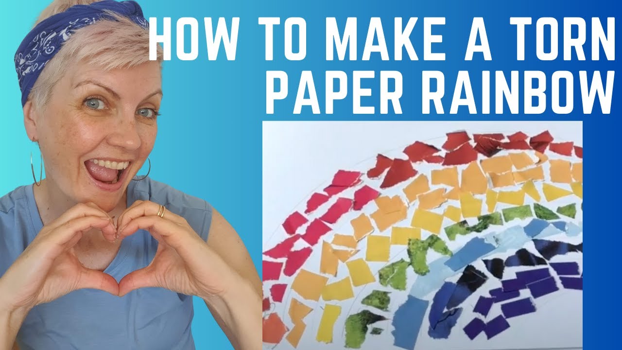 Colour Spectrum Art Lesson: make a rainbow using torn paper - YouTube