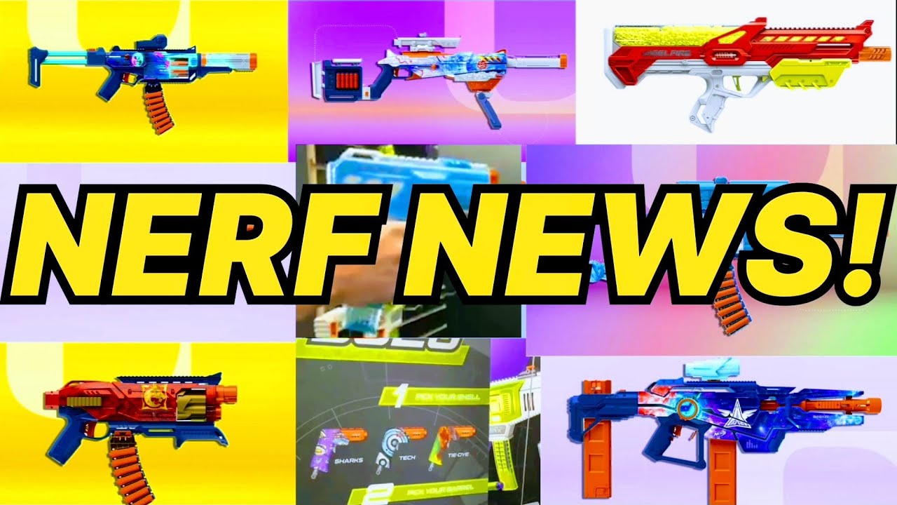NERF NEWS!!! 2025 NEW YORK Toy Fair REVEALS! NEW Gelfire Blasters and Nerf Loadout Series - YouTube