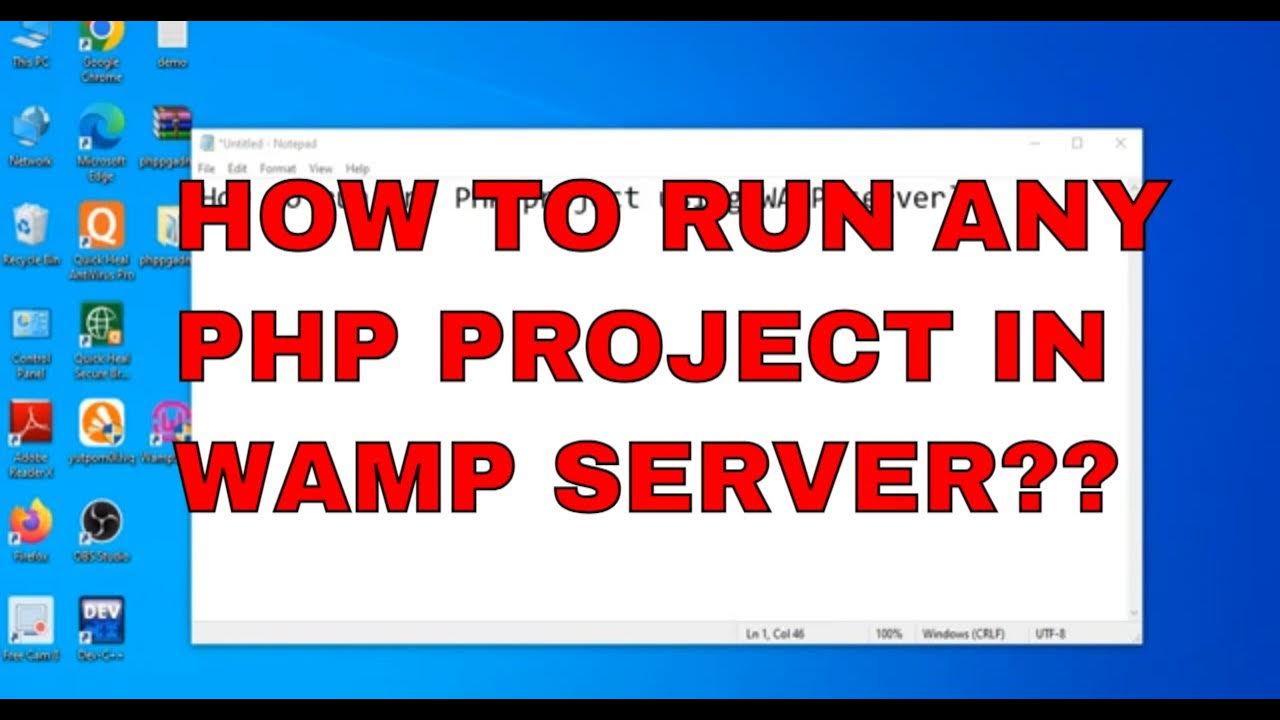 How to run any PHP project | How to run project | - YouTube