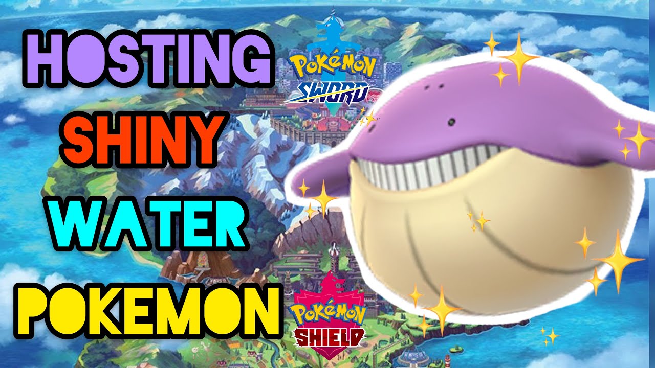 HOSTING RANDOM SHINY WATER TYPE RAIDS!! ON POKEMON SHIELD/SWORD!!! #4 ...