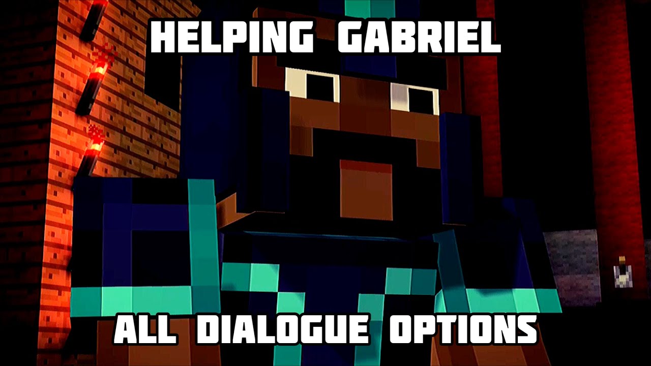 Helping Gabriel - All dialogue options in Minecraft: Story Mode Episode ...