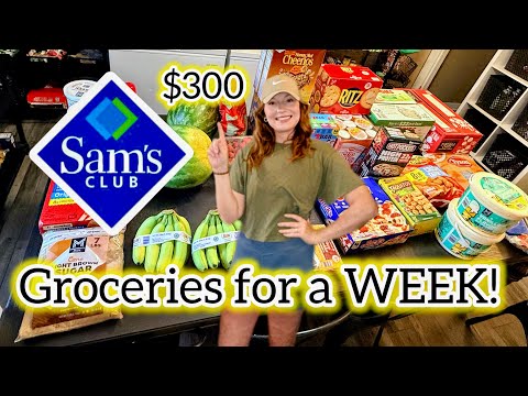 Sam’s Club Grocery Haul $300 Family of 10 / MOM of 8!!