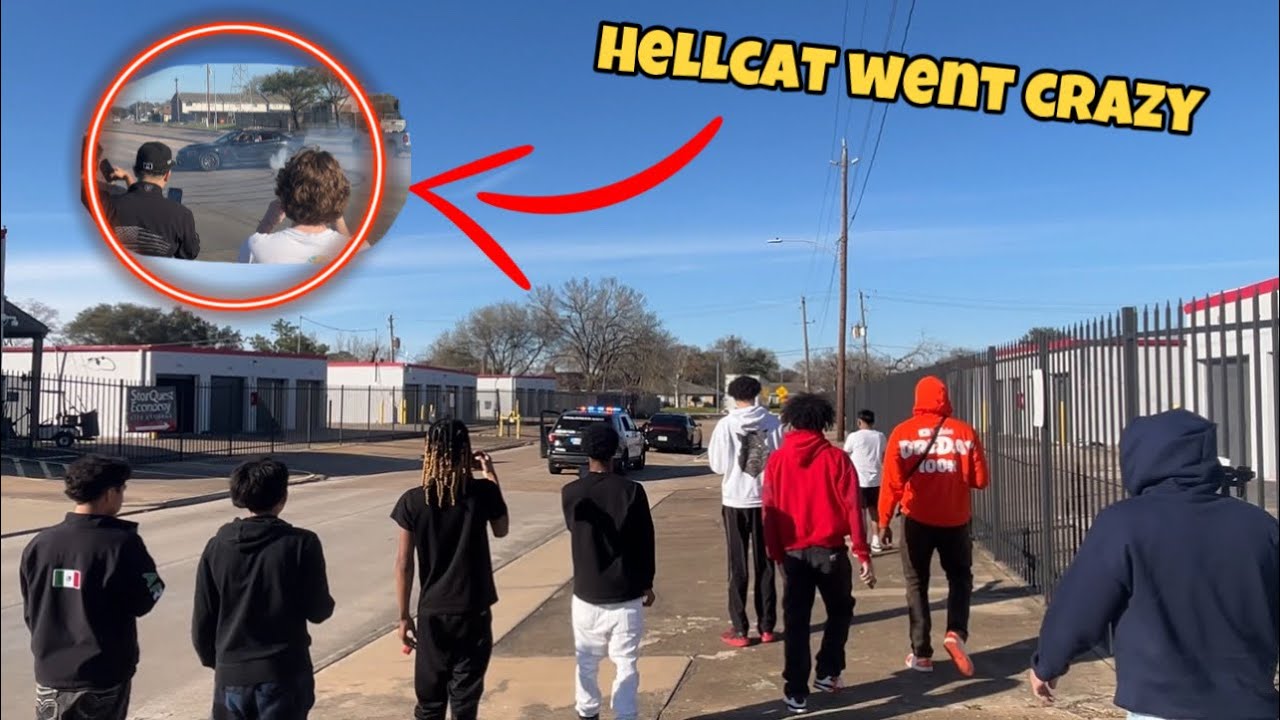 CHARGER HELLCAT WENT CRAZY AND GOT CAUGHT BY THE POLICE SMH - YouTube