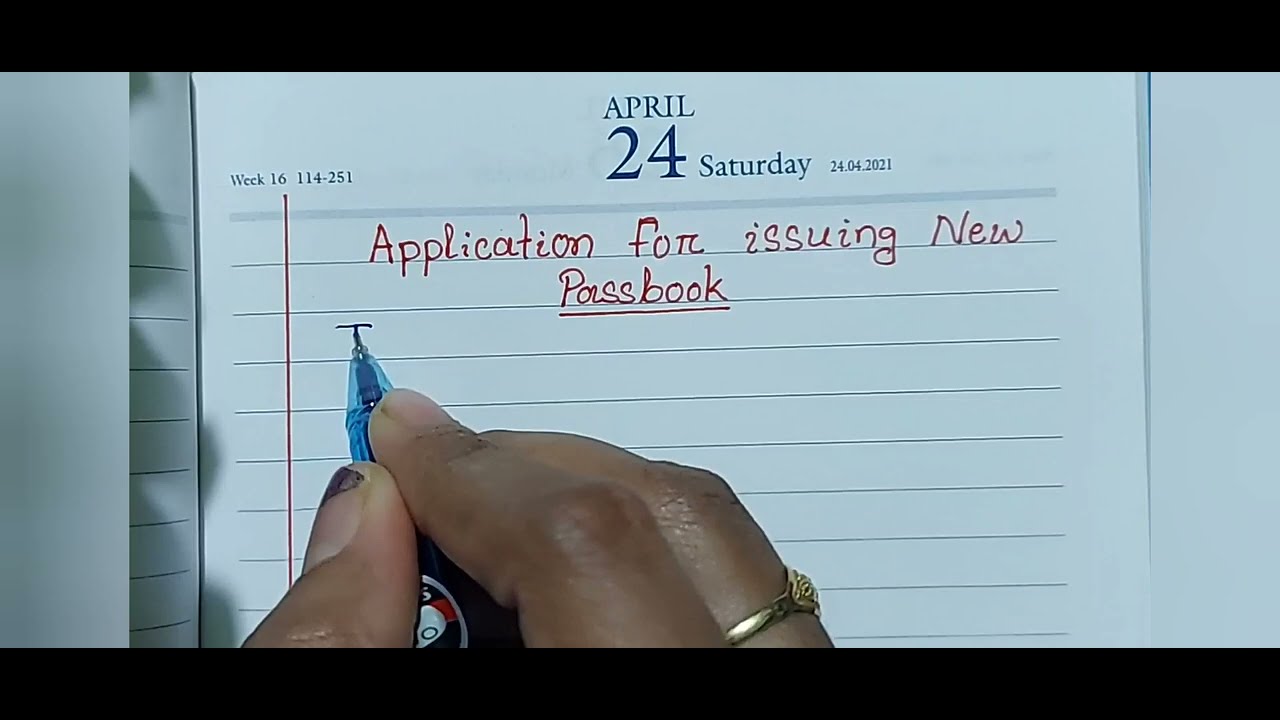 Application for Issuing New Passbook #application #education #study # ...