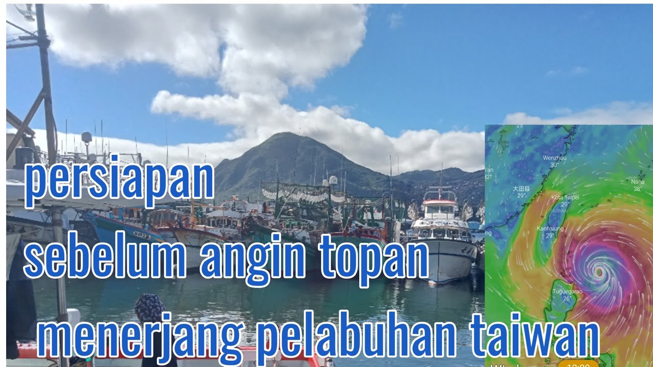 persiapan kedatangan angin badai topan #taiwan - YouTube